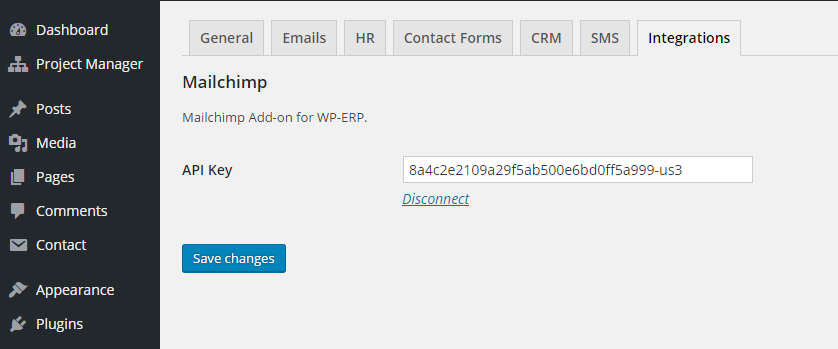 How to install & configure WordPress MailChimp Integration for WP ERP