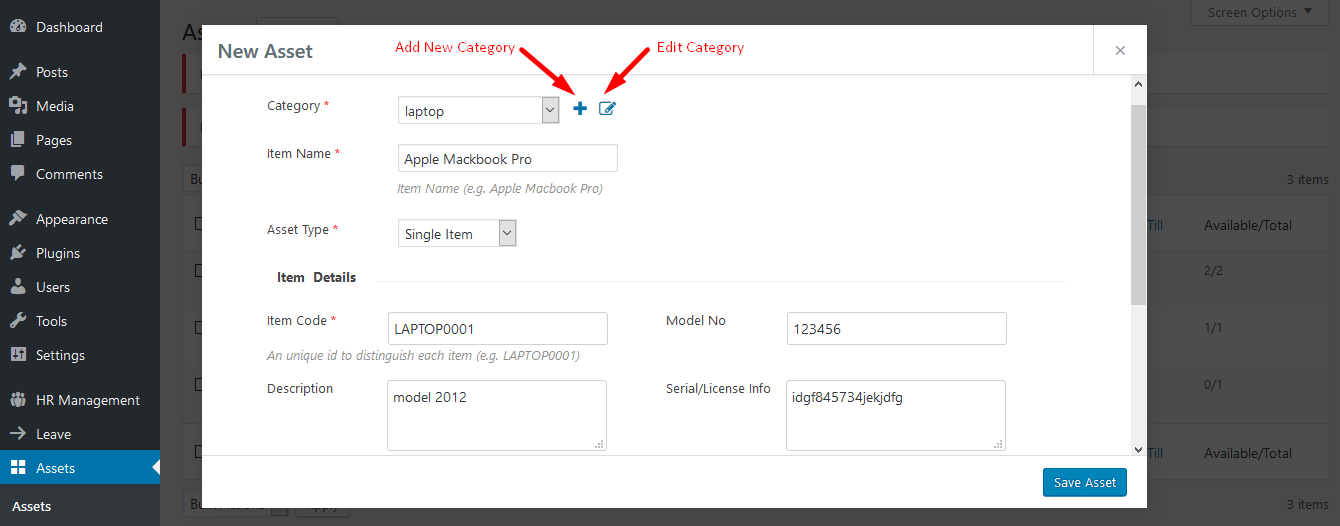 How to install & configure Asset Manager Plugin for WP ERP