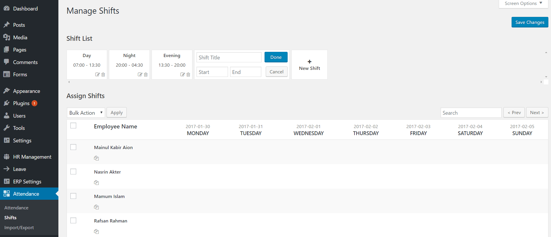 How to install & configure Attendance Plugin for WP ERP