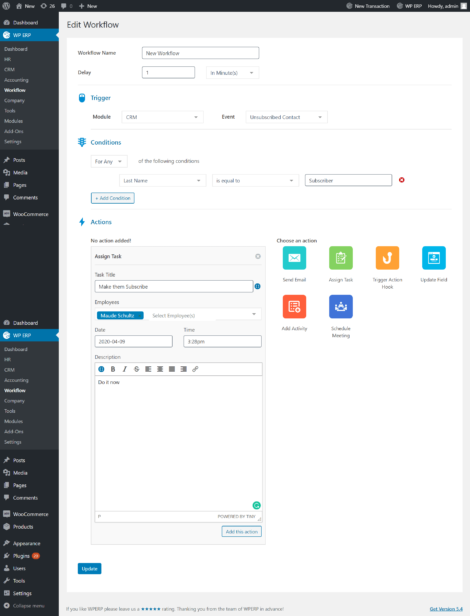 How to install & use WordPress Workflow Plugin for WP ERP