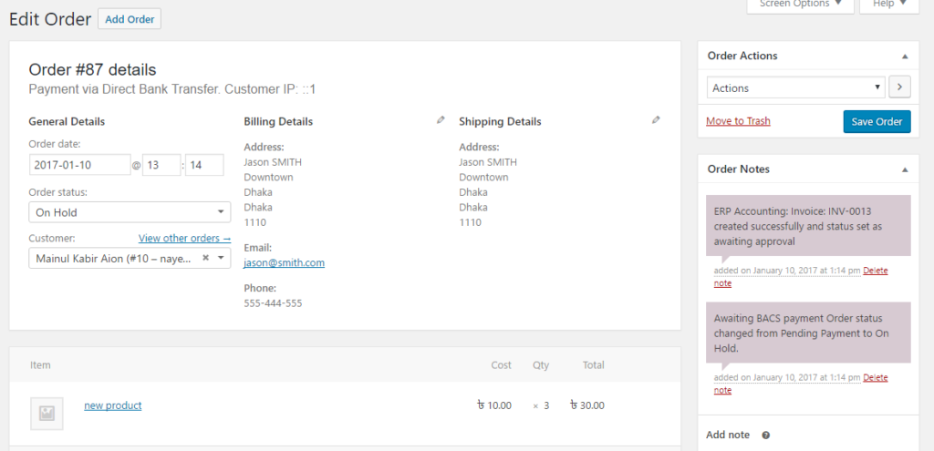 WooCommerce Integration with WordPress ERP