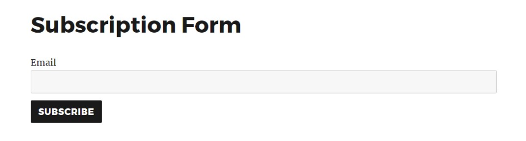How To Create Subscription Forms