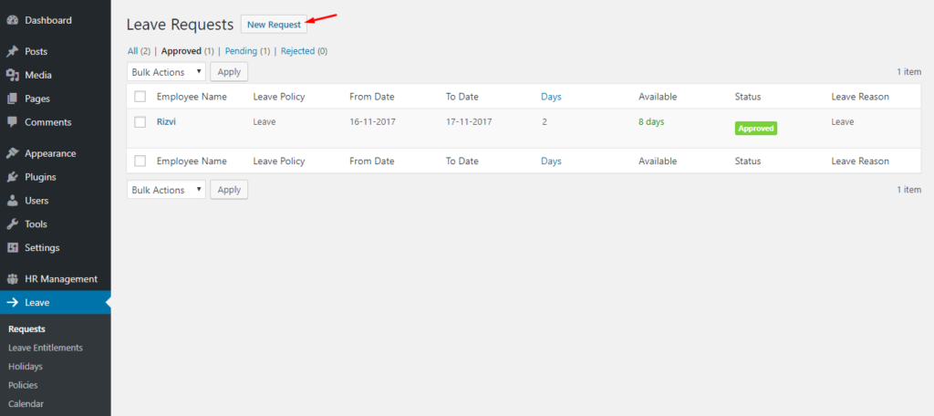 Efficient Employee Leave Management System with WPERP HR Module