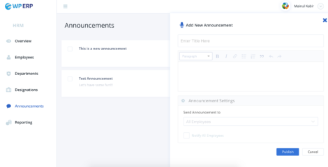 Introducing All New WordPress HR Frontend Dashboard - WP ERP