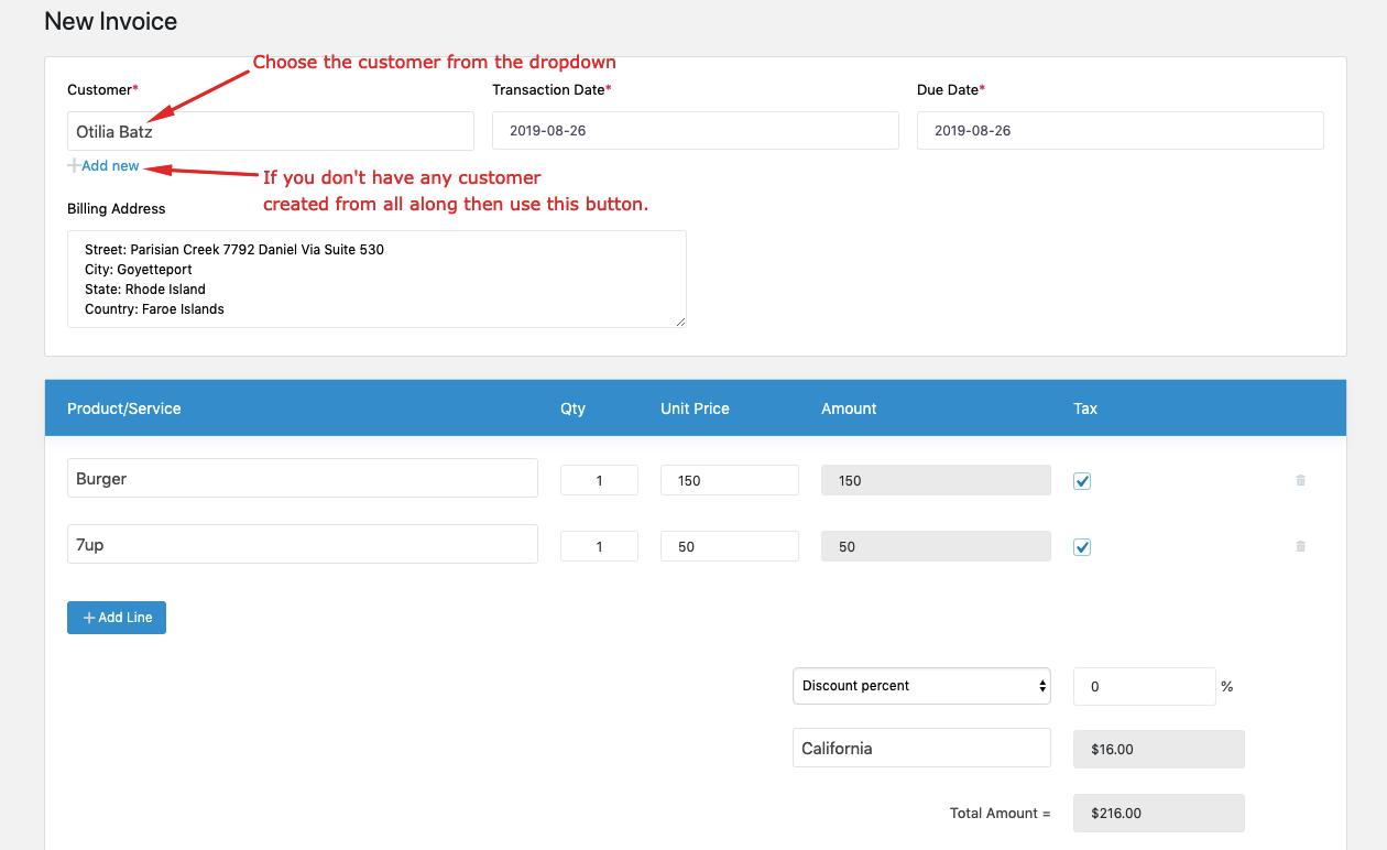 How to create invoice using WP ERP Accounting Module - WP ERP