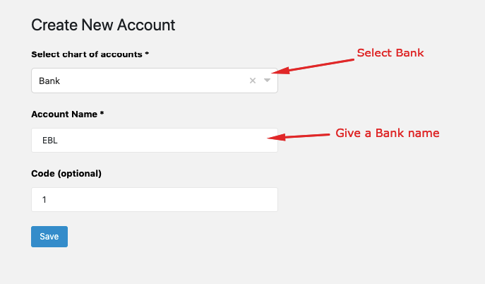 Creating Bank Accounts