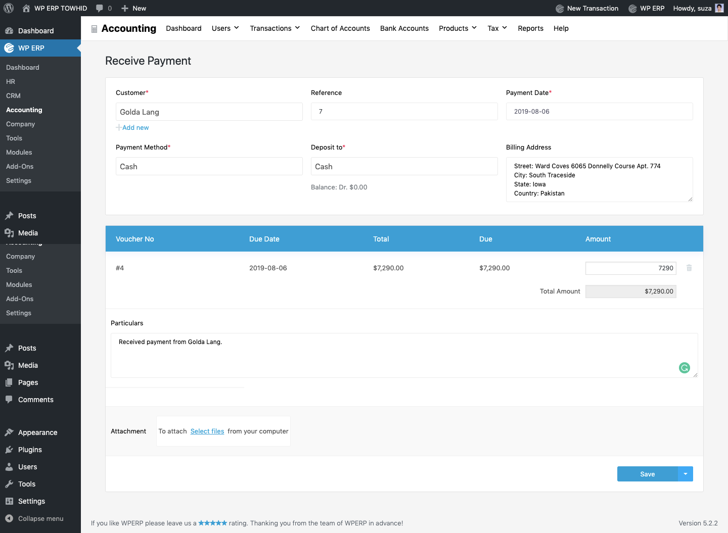 How to Analyze Transactions for Accounting Journal - WordPress ERP