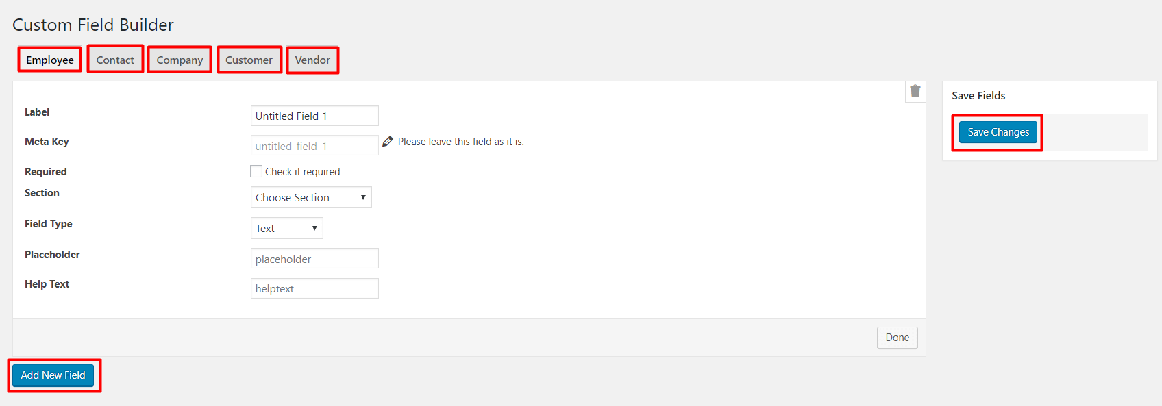 How to install & configure Custom Field Builder for WP ERP