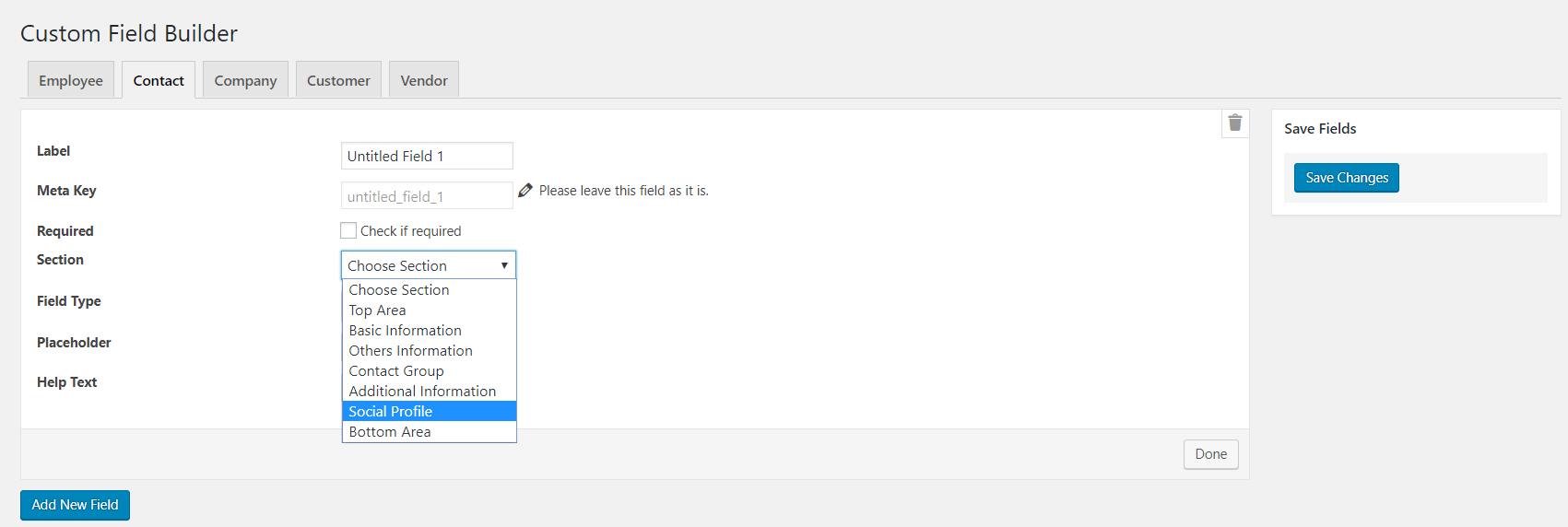 How to install & configure Custom Field Builder for WP ERP