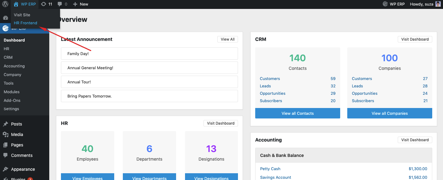 Easy Employee Management Process with WP HR Frontend - WP ERP