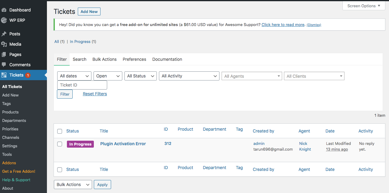 How to Render Support Tickets To Your Customers With WP ERP