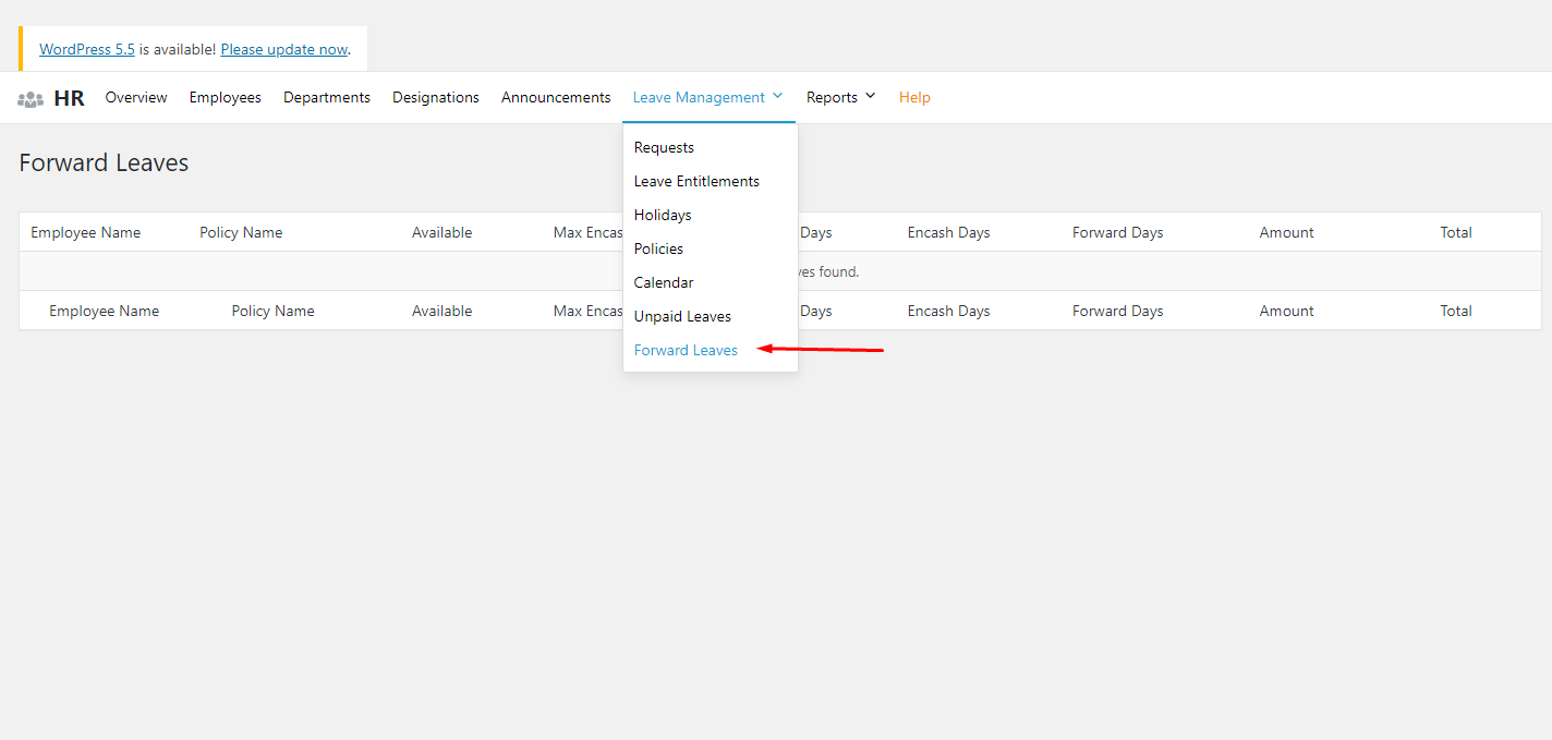 Advanced Leave Management System with ERP Pro - WP ERP