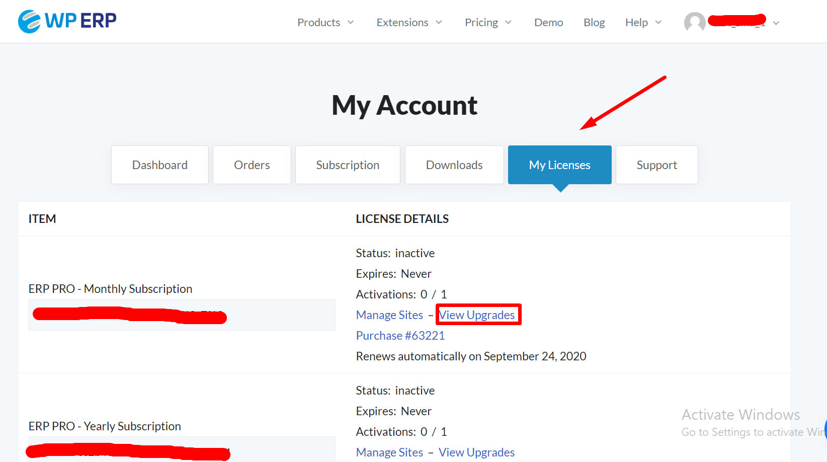 Purchasing WP ERP Pro Extensions (Additional)