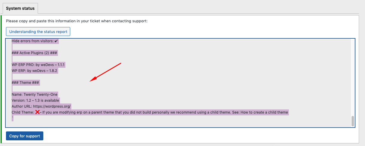 Understanding The ERP System Status Report