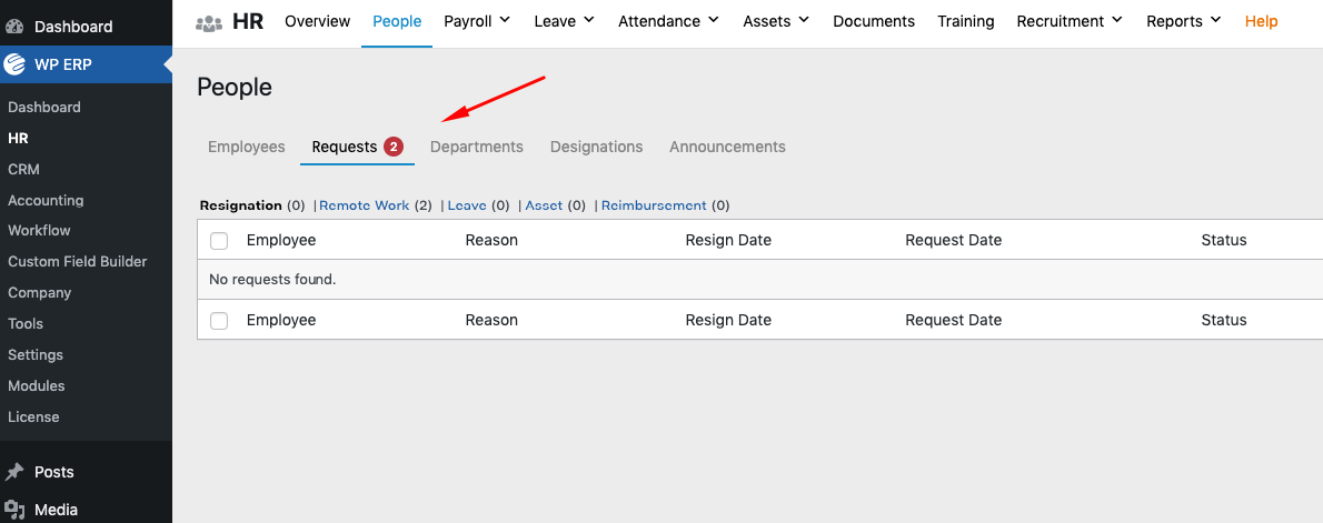 How To Enable and Use Remote Work Request Feature in WP ERP Pro