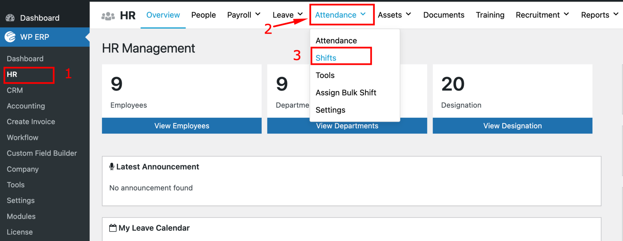 How to install & configure Attendance Plugin for WP ERP